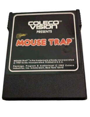 Mouse Trap ColecoVision Video Game Cart 80s Vintage Arcade Coleco | eBay