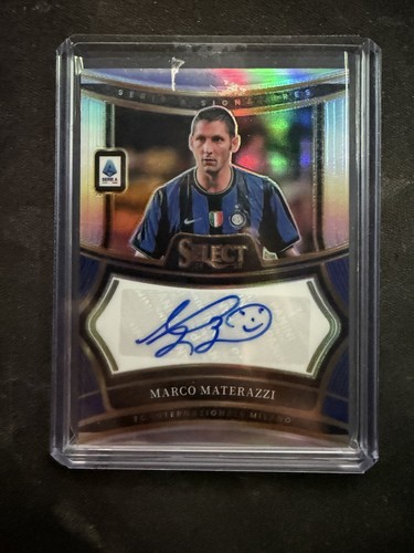 MARCO MATERAZZI 2024-25 Panini Select Serie A Silver Prizm Auto ...
