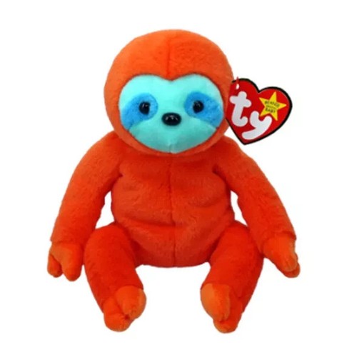 TY Beanie Baby - MOLASSES the Orange Sloth (8 inch) - MWMTs Stuffed ...