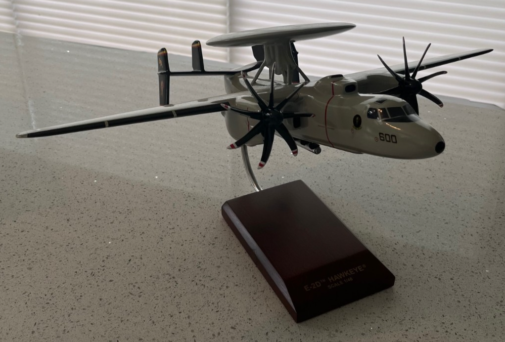 USN Northrop Grumman E2C Hawkeye Desk Display 1/72 Model Airplane Navy ...