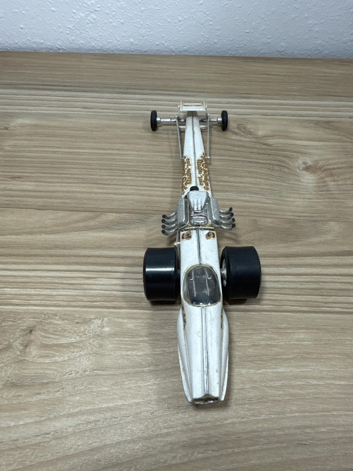 Vintage Carl Caspers Galloping Ghost Dragster Car White Model Toy Racer ...