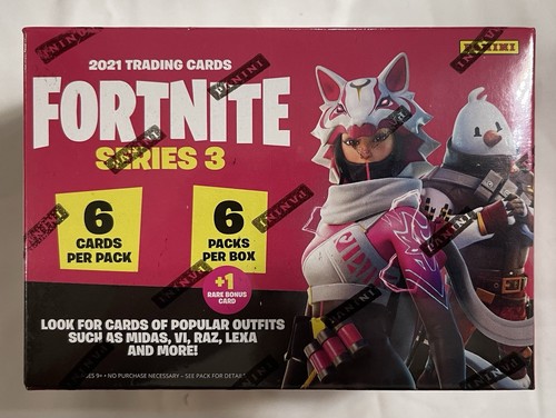 2021 Panini Fortnite Series 3 sealed blaster Box 6 packs containing 6 ...