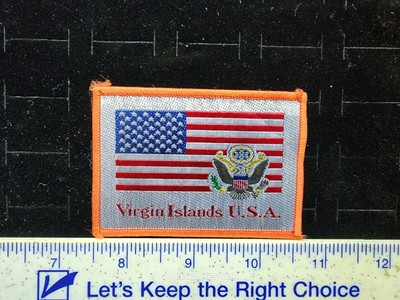 Vintage Virgin Islands USA Embroidery Patch Travel Souvenir NEW | eBay
