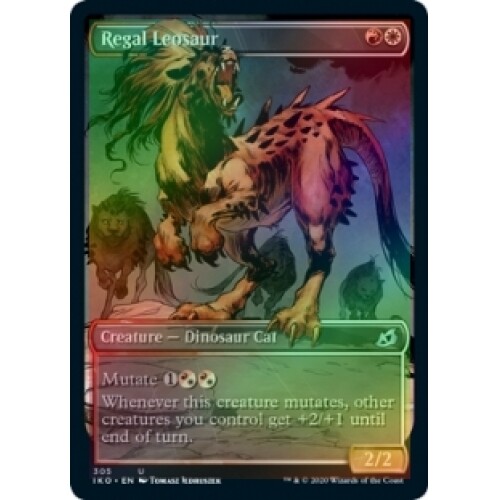 FOIL REGAL LEOSAUR (SHOWCASE) X4 Ikoria IKO Magic MTG MINT CARD | eBay