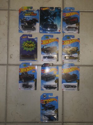 Hot Wheels DC Batman Batmobile Lot Of 10 Color Shifters Premiums Bus TV ...