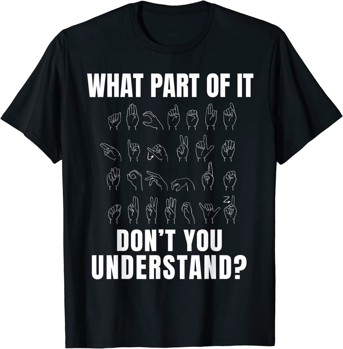 Asl Shirts Funny Funny Sign Language T Shirts & Shirt Designs | Zazzle