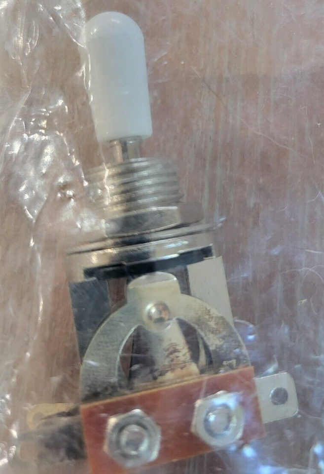 GuitarBoyZ LP Style 3 Way Toggle Switch Chrome with White Tip | eBay