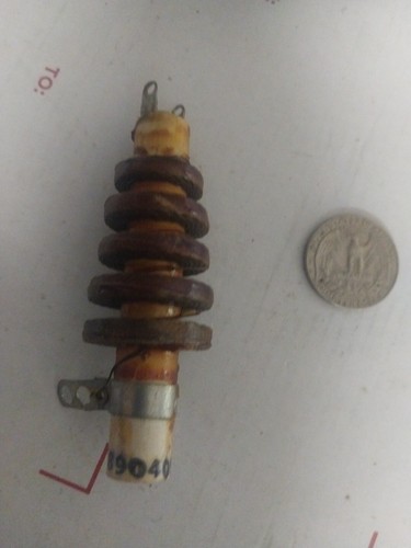 Ceramic RF Choke Coil / Old Vintage Ham Radio Tube Transmitter NOS ...