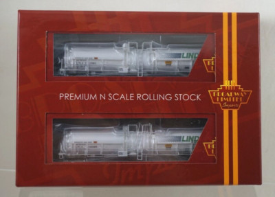 NOS Broadway Limited Imports LINDE N Scale Cryogenic Tank Car Set ...