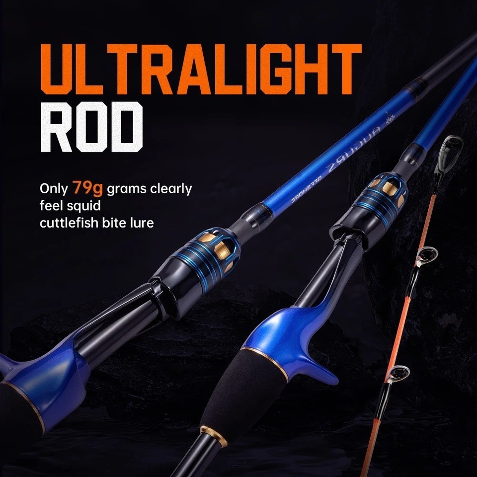 Augurs Sea Fishing Rod Titanium Tip Fuji Guides Squid Cuttlefish ...