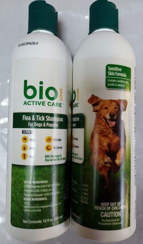 LOT of TWO(2) BIO SPOT ACTIVE CARE™ Flea & Tick Shampoo for Dogs ...