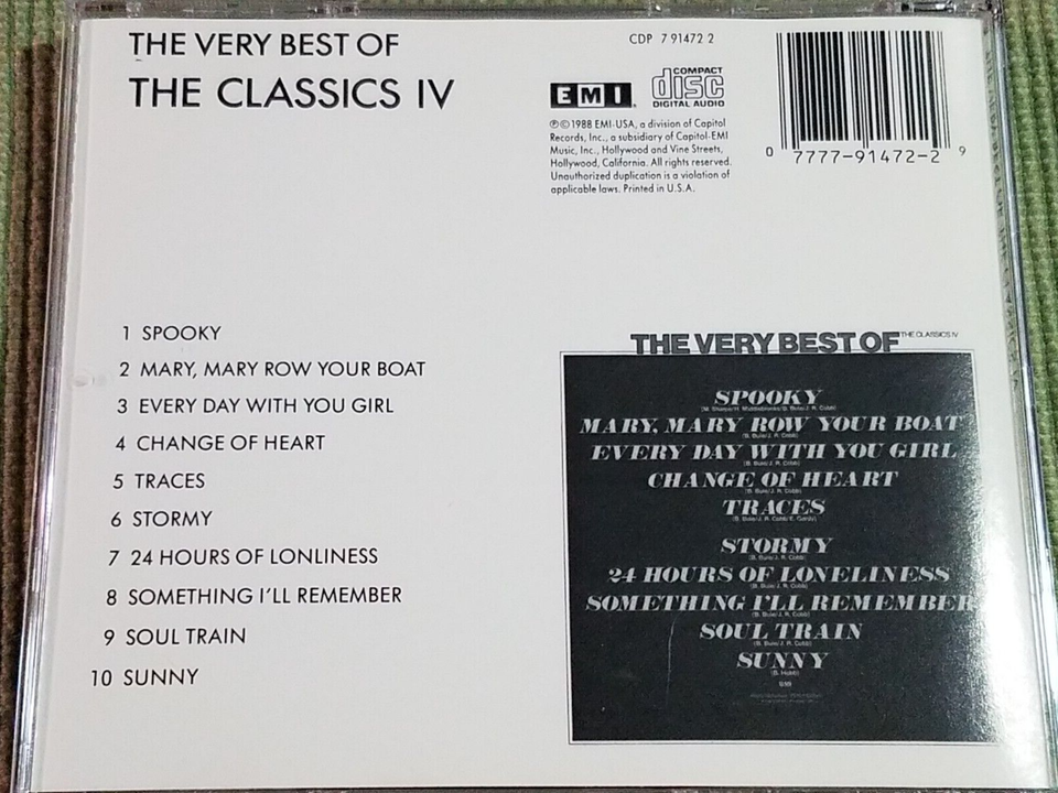 CLASSICS IV THE VERY BEST OF 10 TRACK CD w/SPOOKY FREE SHIPPING | eBay