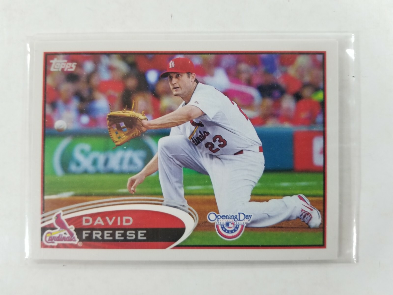 2012 TOPPS OPENING DAY DAVID FREESE / FRED BIRD CARDS WHITE BORDER MIP ...