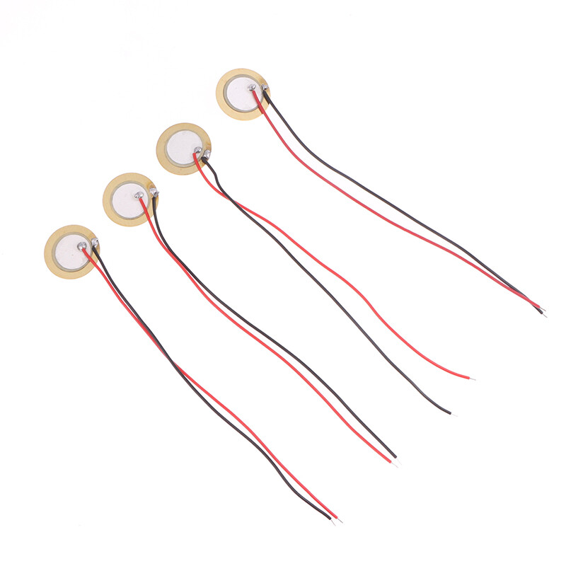 20PCS Piezo Ceramic Elements Buzzer Dia 15mm Sounder With Wire Copper ...