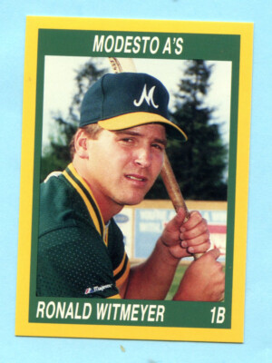 1990 Cal League Cards - Modesto A's - 165 Ronald Witmeyer- Box 226 | eBay