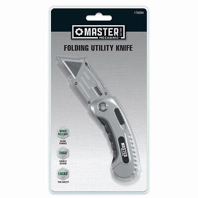 5 PAK Master Mechanic; Revo; Premium Folding Utility Knife; Comfort ...