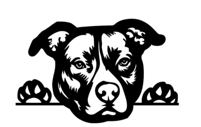 Peeking Pitbull Head Decal Car Laptop Window Vinyl Sticker | eBay