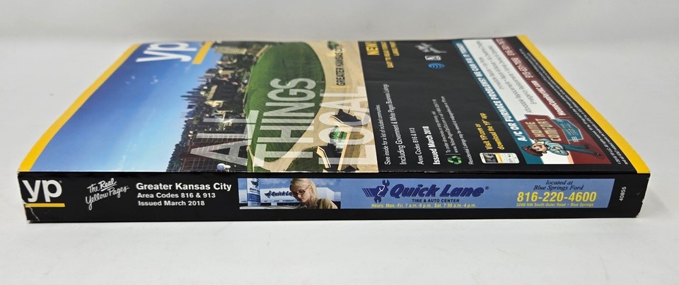 Greater Kansas City Yellow Pages 2018 Phone Book Business Directory 816 ...