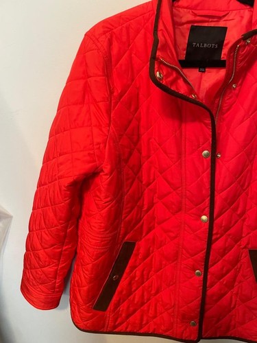 Talbots Quilted Barn Jacket Size Large Pristine | eBay
