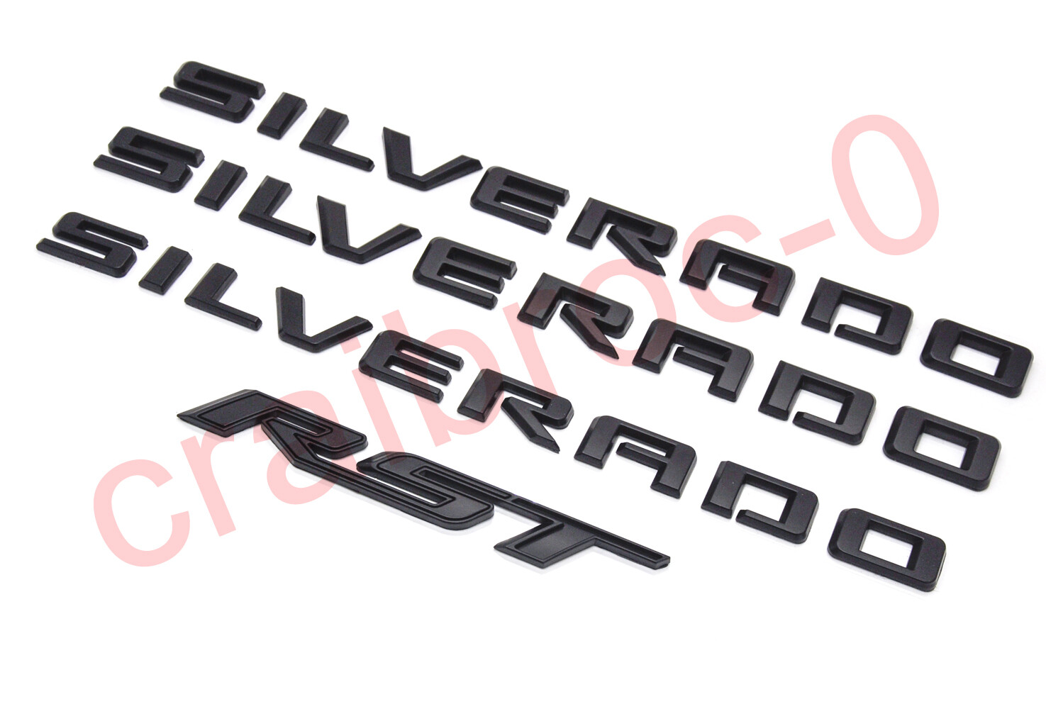 2019-2023 Chevrolet Silverado 1500 Matte Black Emblem Badge Nameplate ...
