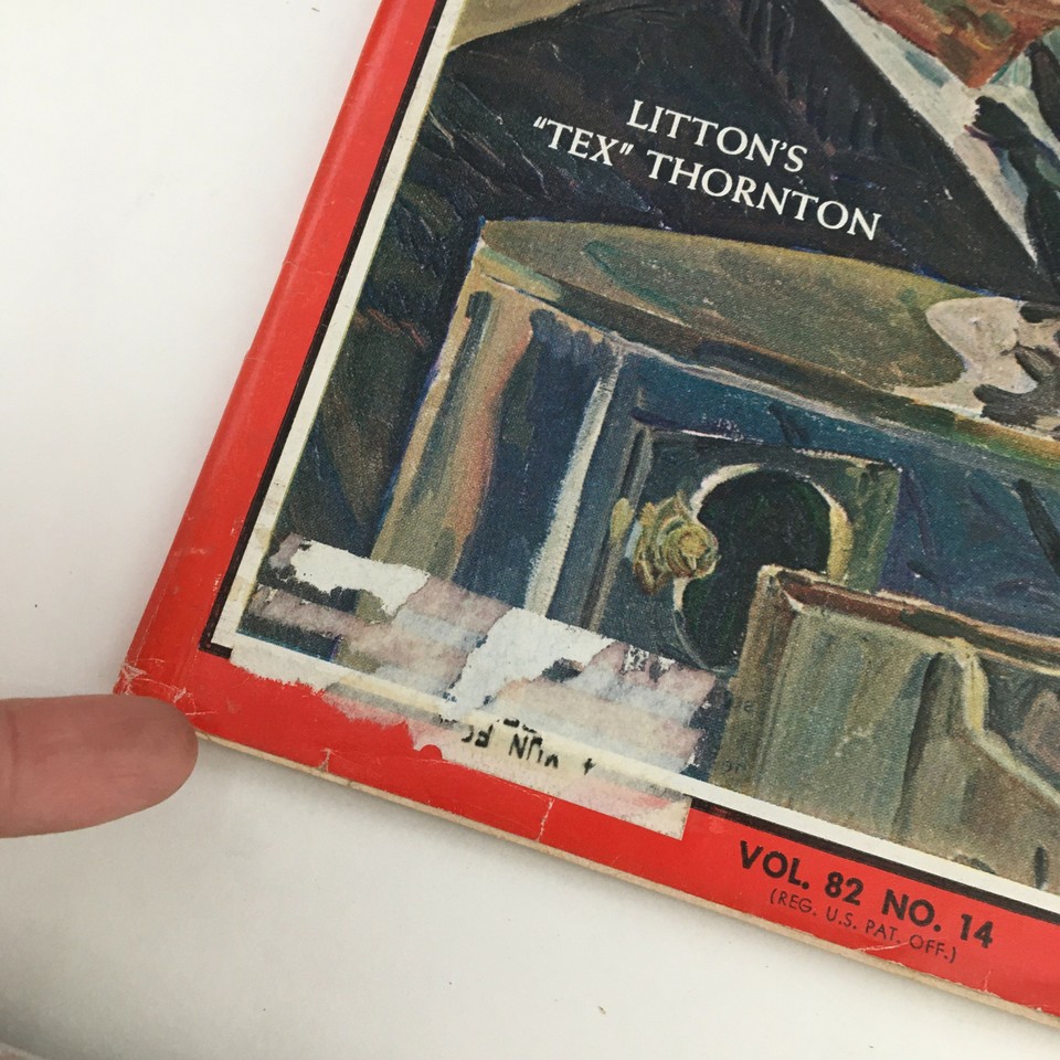 Time Magazine October 4 1963 Vol. 82 No. 14 Litton's 'Tex' Thornton | eBay