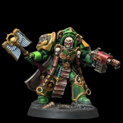 Terminator Chaplain Tarentus Space Marines Warhammer 40K Salamanders ...