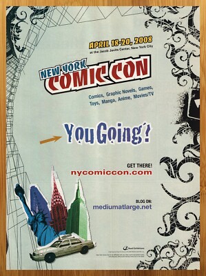 2008 New York Comic Con Vintage Print Ad/Poster NYCC Official Promo ...