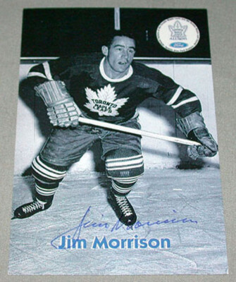 Original NHL Jim Morrison NHL Toronto Maple Leafs Signed Photo | eBay