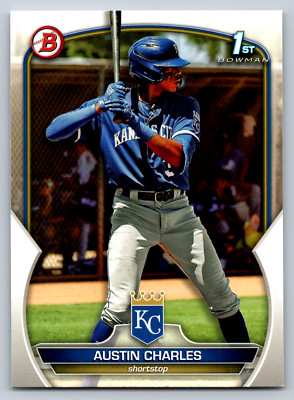 2023 1st Bowman #BP-17 Austin Charles Kansas City Royals Baseball Card ...