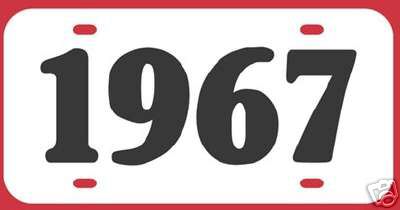 1967 CADILLAC VW CHRYSLER IMPERIAL YEAR LICENSE PLATE | eBay