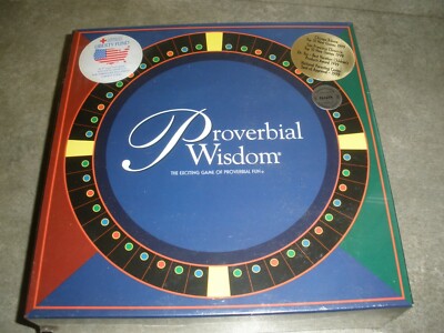 NEW 1998 Proverbial Wisdom Game Fast Game of Proverbs & Sayings | eBay