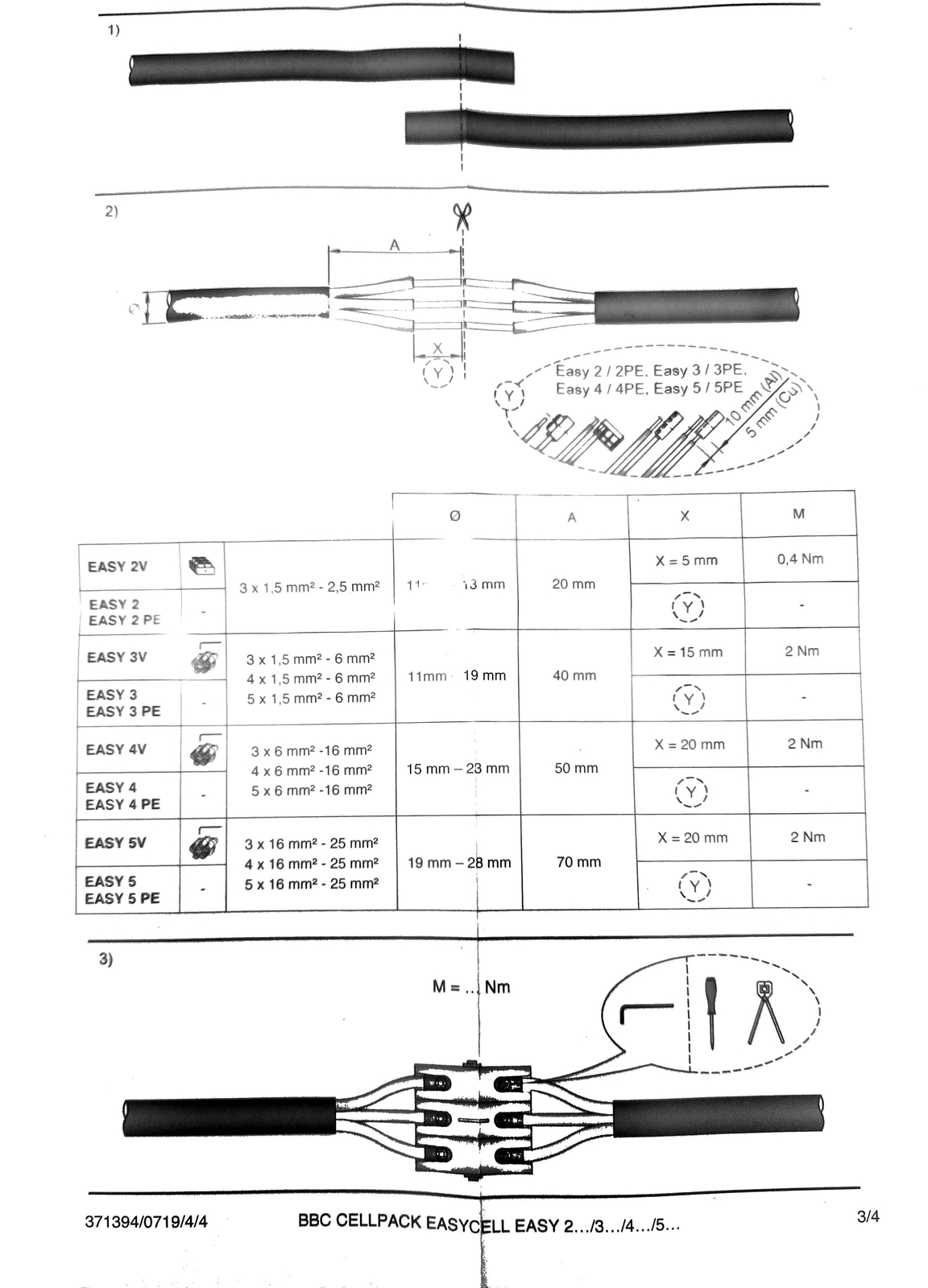 Cellpack Gelmuffe Easy3V Verbindungsmuffe mit Gel und Verbinder | eBay