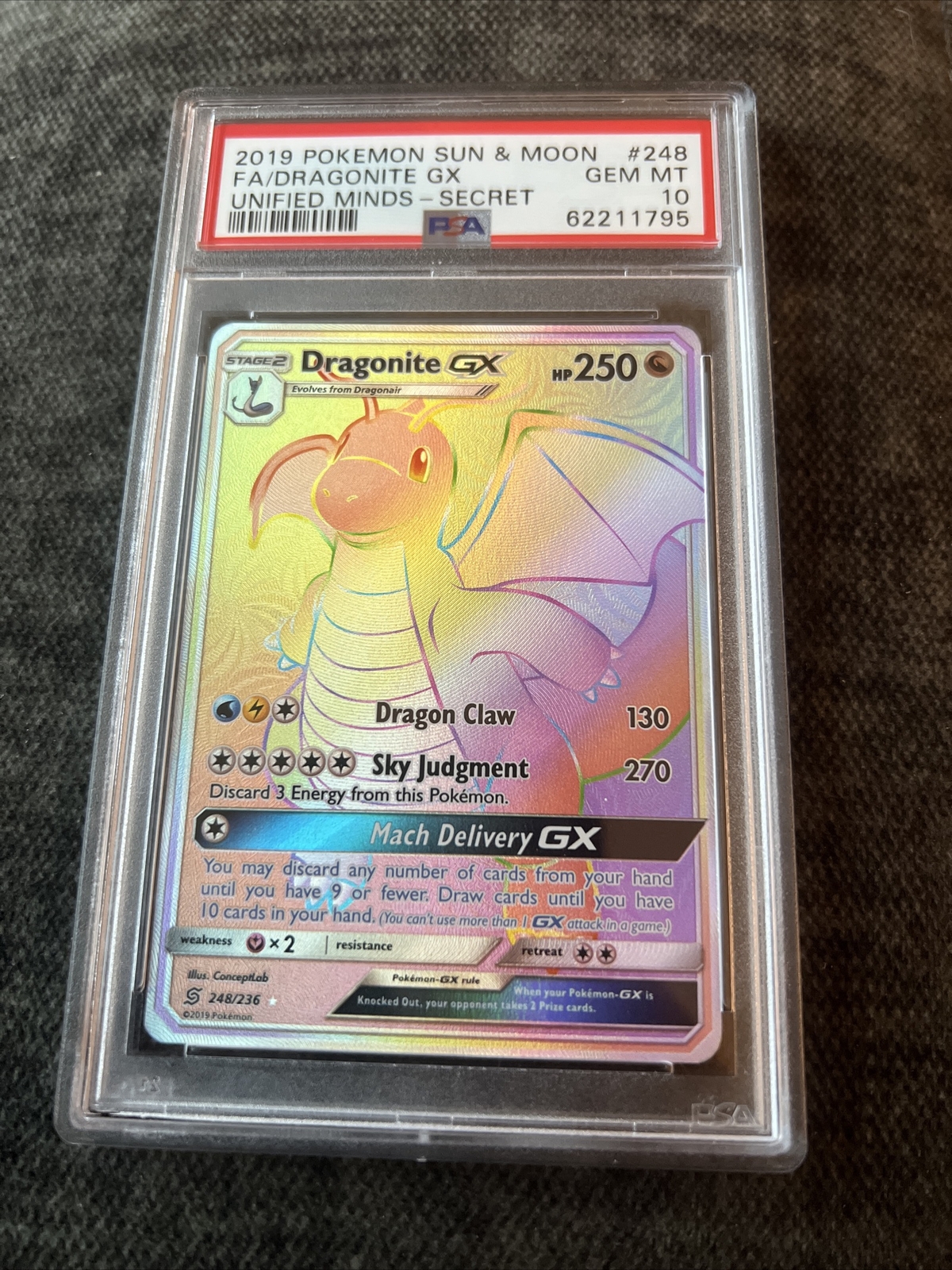 Dragonite GX (Secret) 248/236 Sm-Unified Minds Holo for sale online | eBay