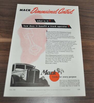 1948 Mack L Series Truck Ad | eBay