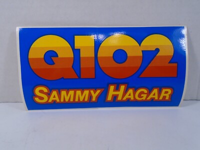 OLD DALLAS ROCK & ROLL RADIO STATION--Q102 SAMMY HAGAR BUMPER STICKER ...