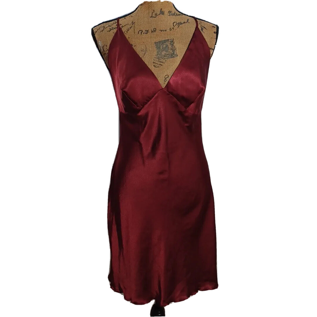 Sexy Nightgown Satin Sheer Back Womens M Nighty Lingerie ZEPHA France ...