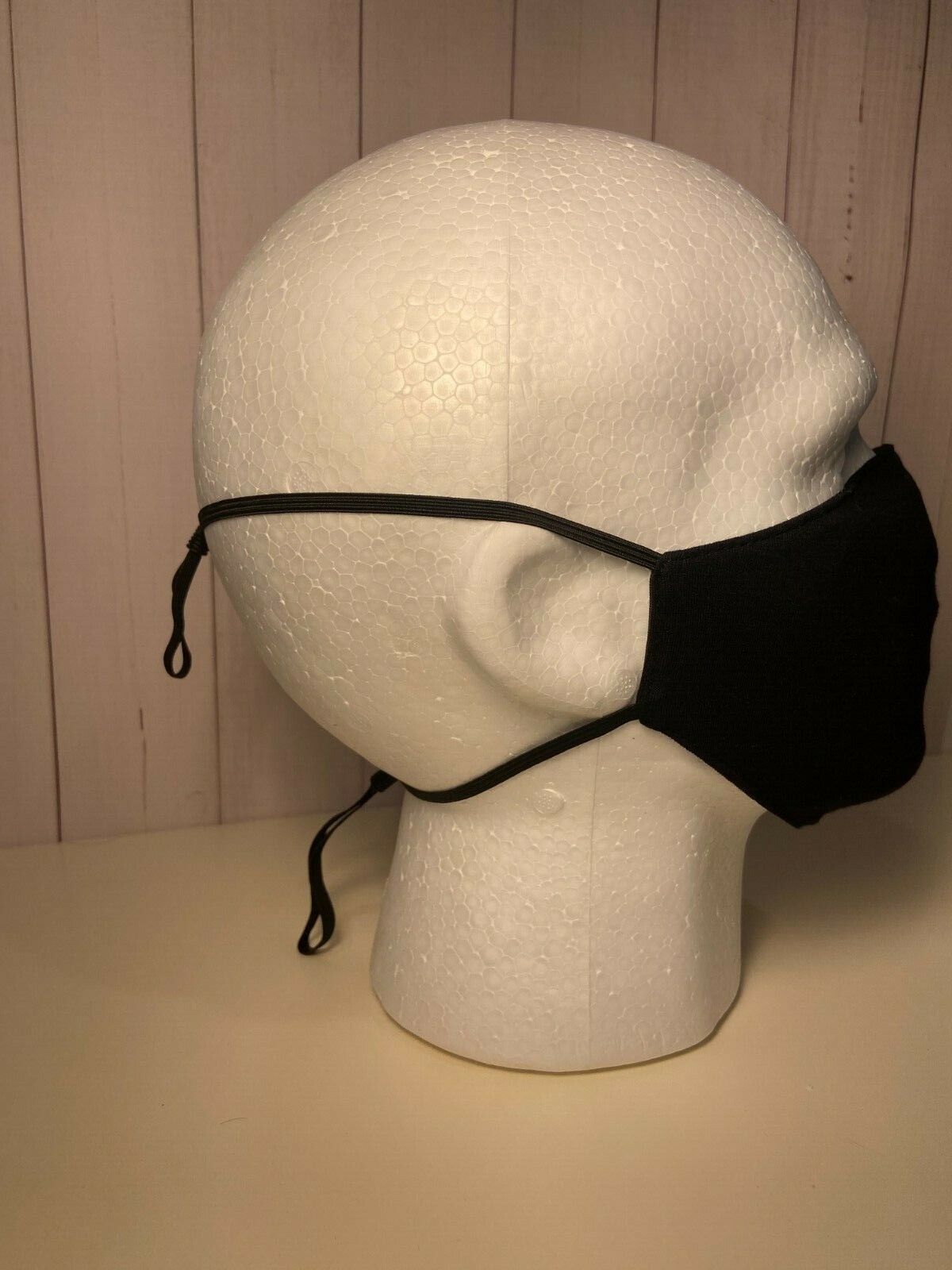 5 Face Masks for $10, No Ear Tugging / Black /nose bridge / goes behind ...