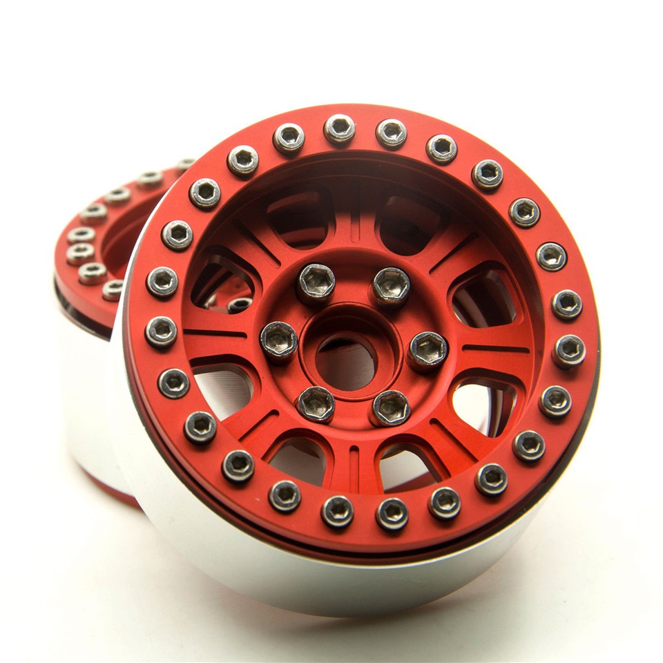4PCS RC 1/10 1.9'' Metal Beadlock Crawler Wheel Rims For Axial SCX10 ...