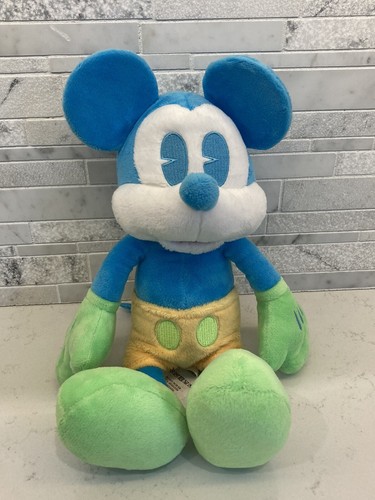 DisneyParks EXCLUSIVE EDITION Mickey Mouse Neon Colorful Plush 12 ...