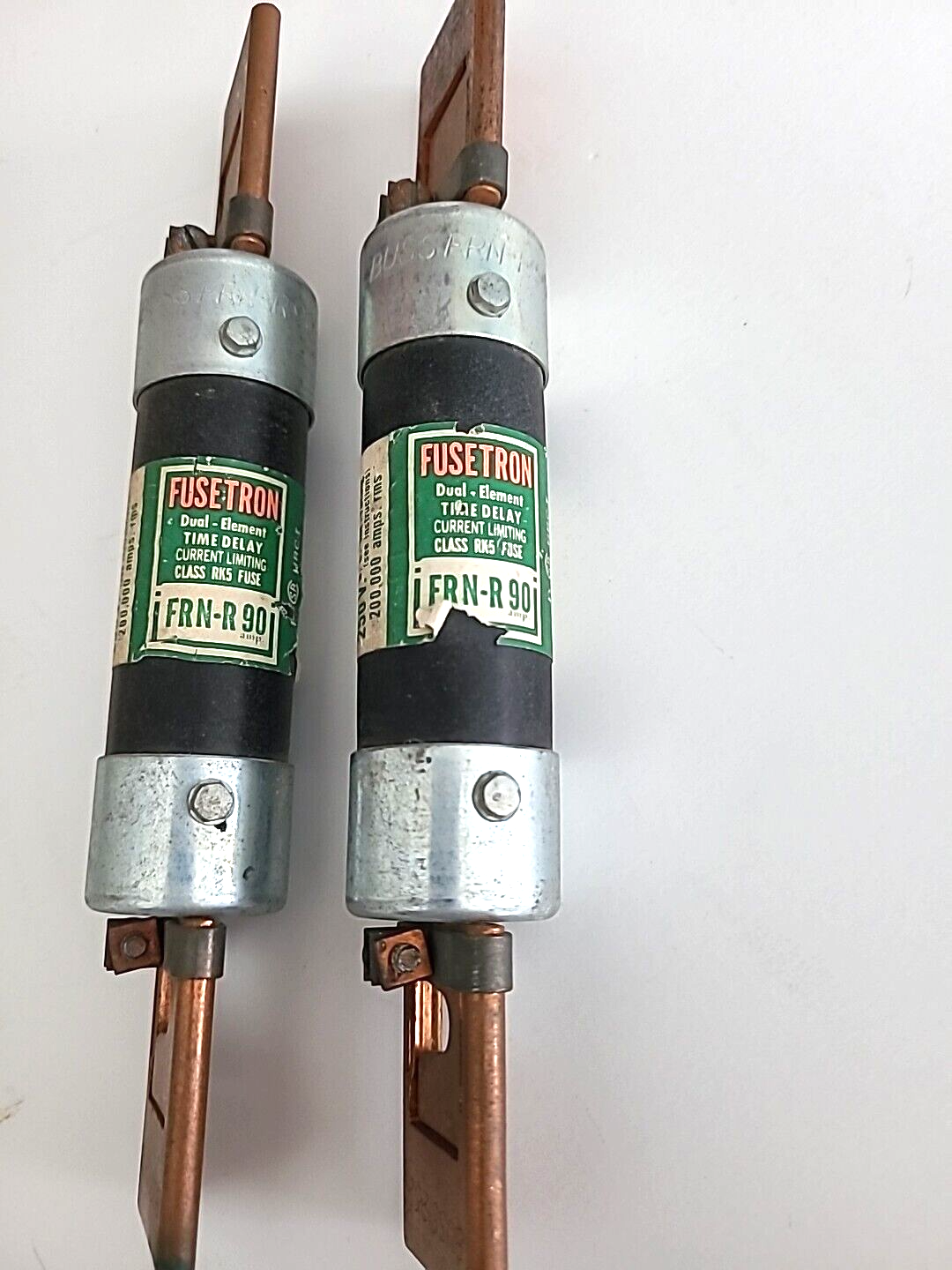 Bussmann FRN-R-90 fuse, 90A, 250VAC class RK5, time delay, dual element ...