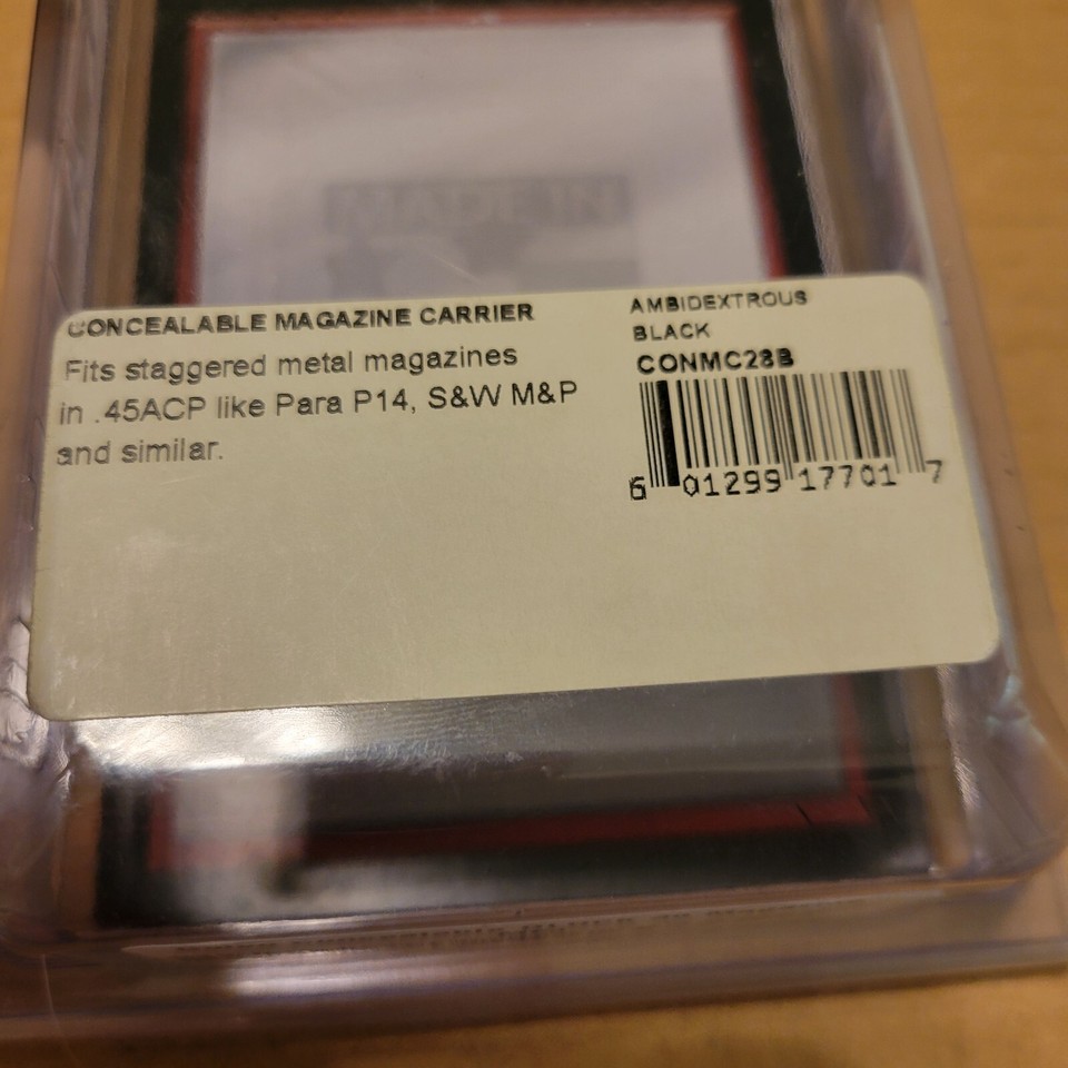 Galco Concealable Magazine Carrier #CONMC28B STAGGERED METAL MAG .45ACP ...