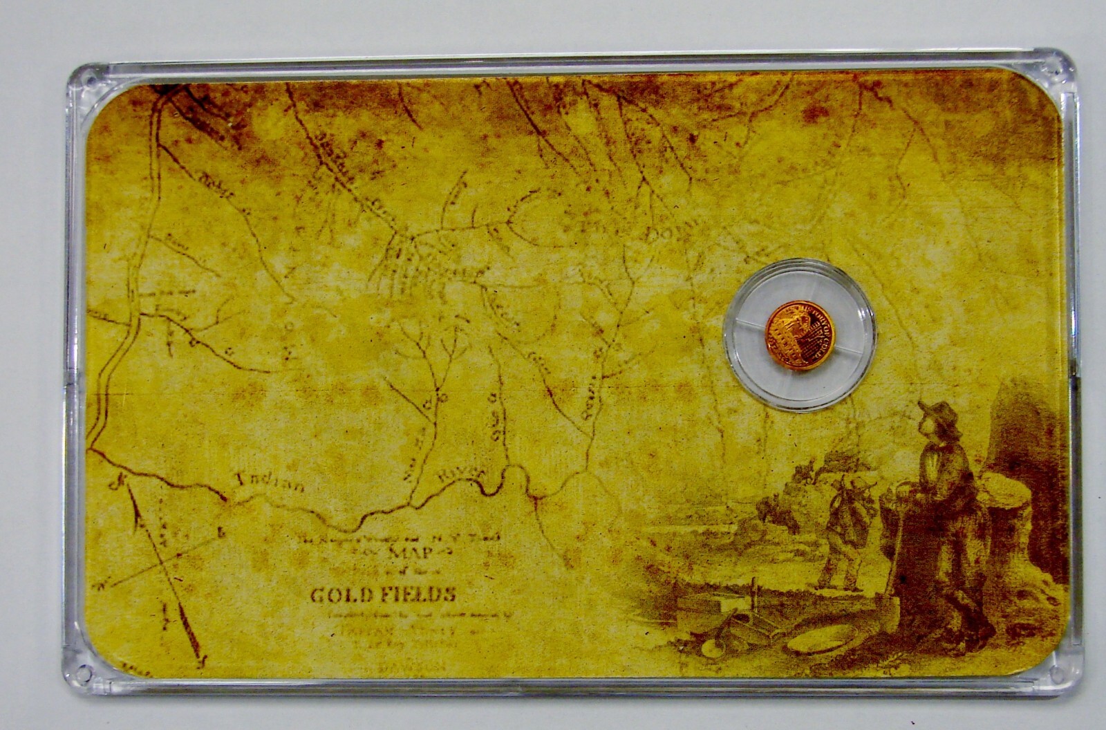 History of Gold 1/2 Gram 14k Miniature Gold Coin - Fort Knox - w/ Case ...