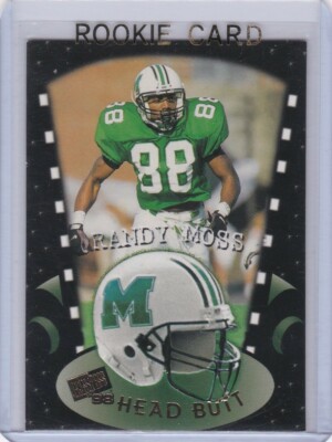 RANDY MOSS ROOKIE CARD Marshall Football 1998 RC Minnesota Vikings ...