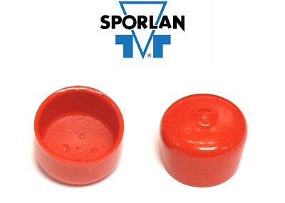 Small Sporlan Sight Glass Cap, RED, Set of 2 Caps For the Small 1-1/8 ...
