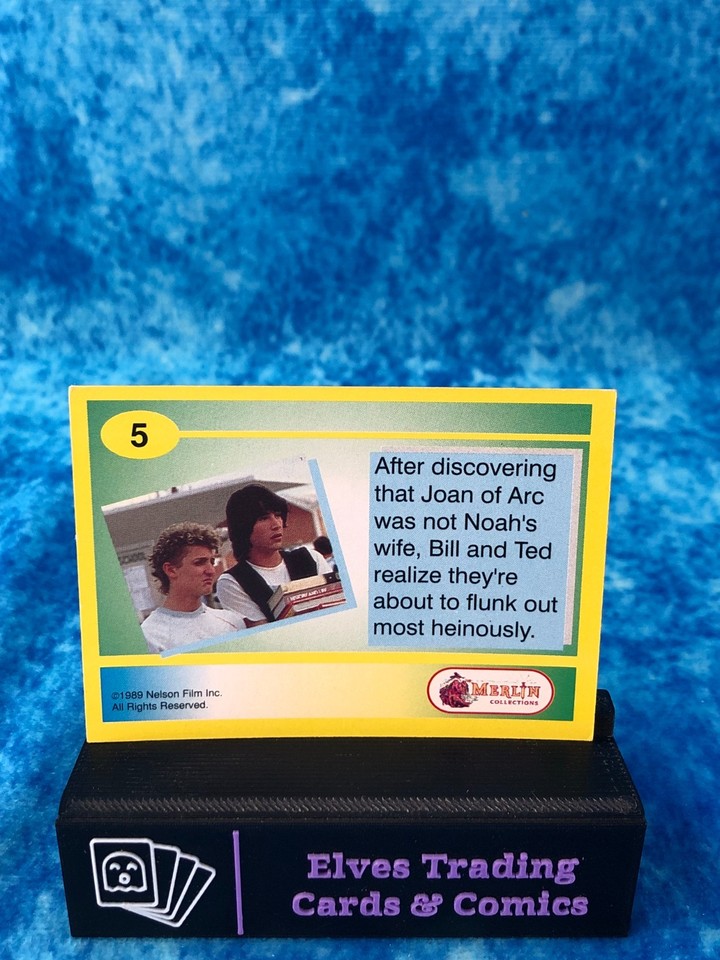 Bill & Ted's Totally Excellent SINGLE Non-Sport Trading Card by Merlin ...