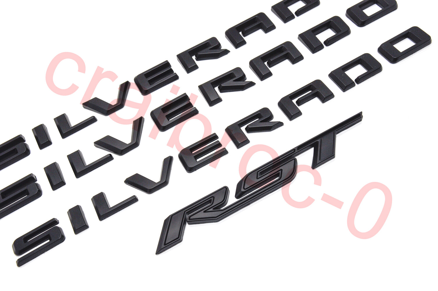 2019-2023 Chevrolet Silverado 1500 Matte Black Emblem Badge Nameplate ...
