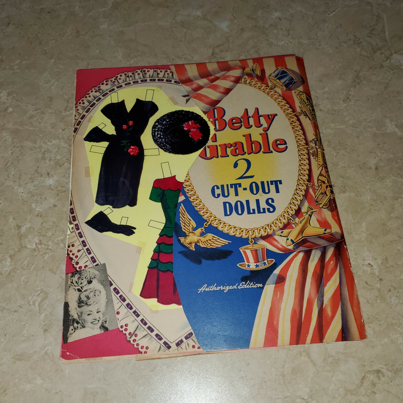 VTG. (1943) ~ "BETTY GRABLE'' (Paper Dolls), BY WHITMAN #976 | eBay