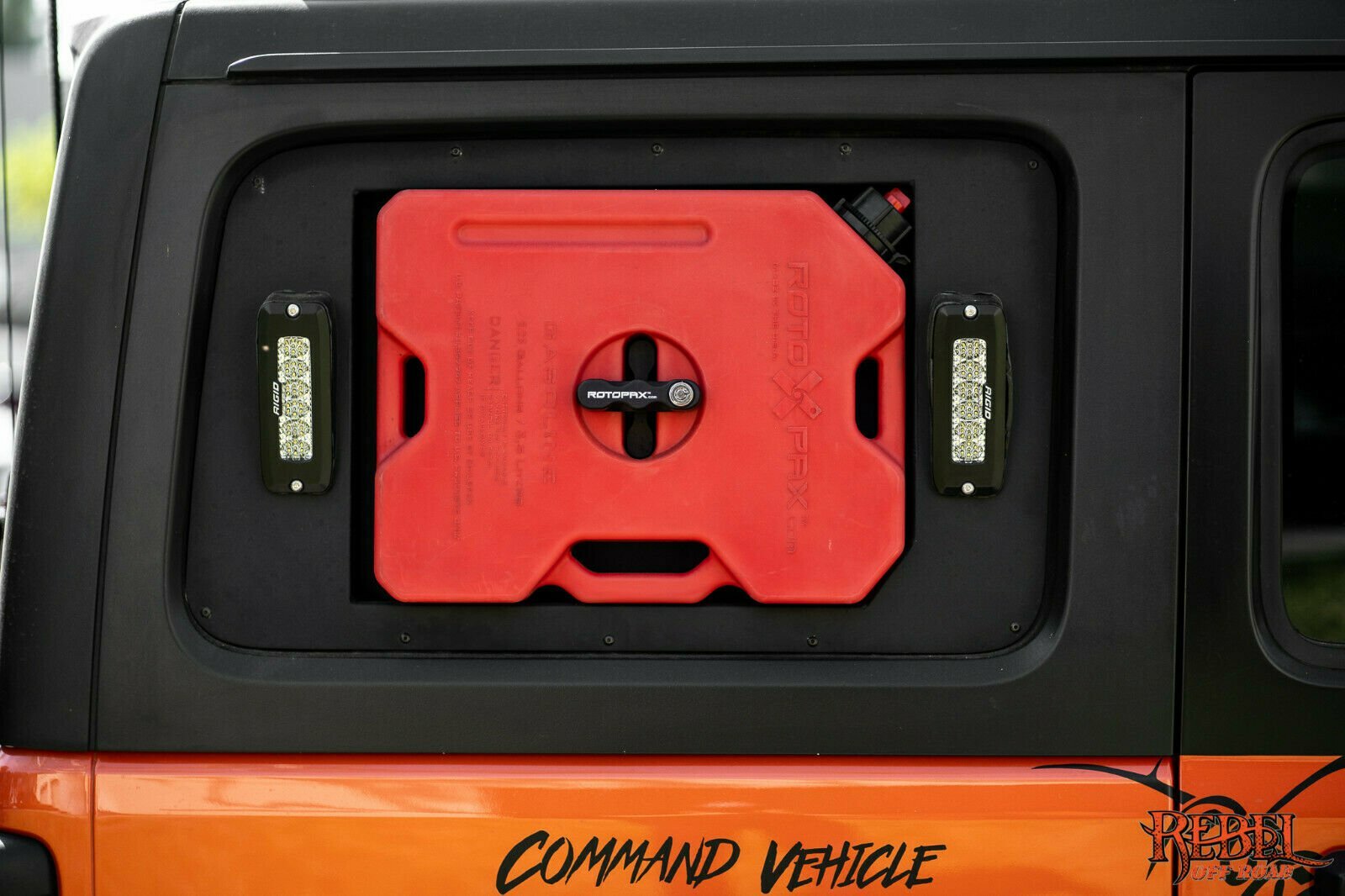 Blackout Rotopax Window Storage For 2018+ Jeep Wrangler JLU 4 Door | eBay