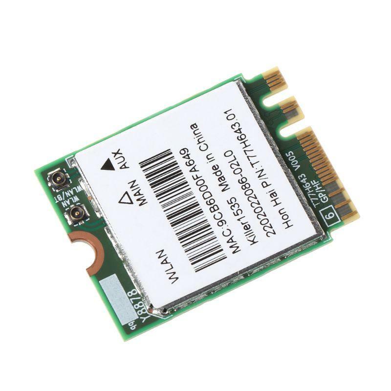 Killer 1535 1525 QCNFA364A AC M.2 WIFI Card Adapter for MSI GT72/GS60 ...