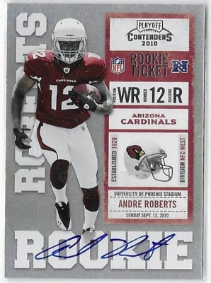 2010 Panini Contenders Andre Roberts Rookie Autograph Card | eBay